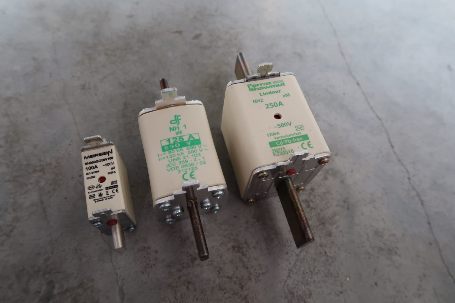 IEC laagspanningszekeringen - EAV